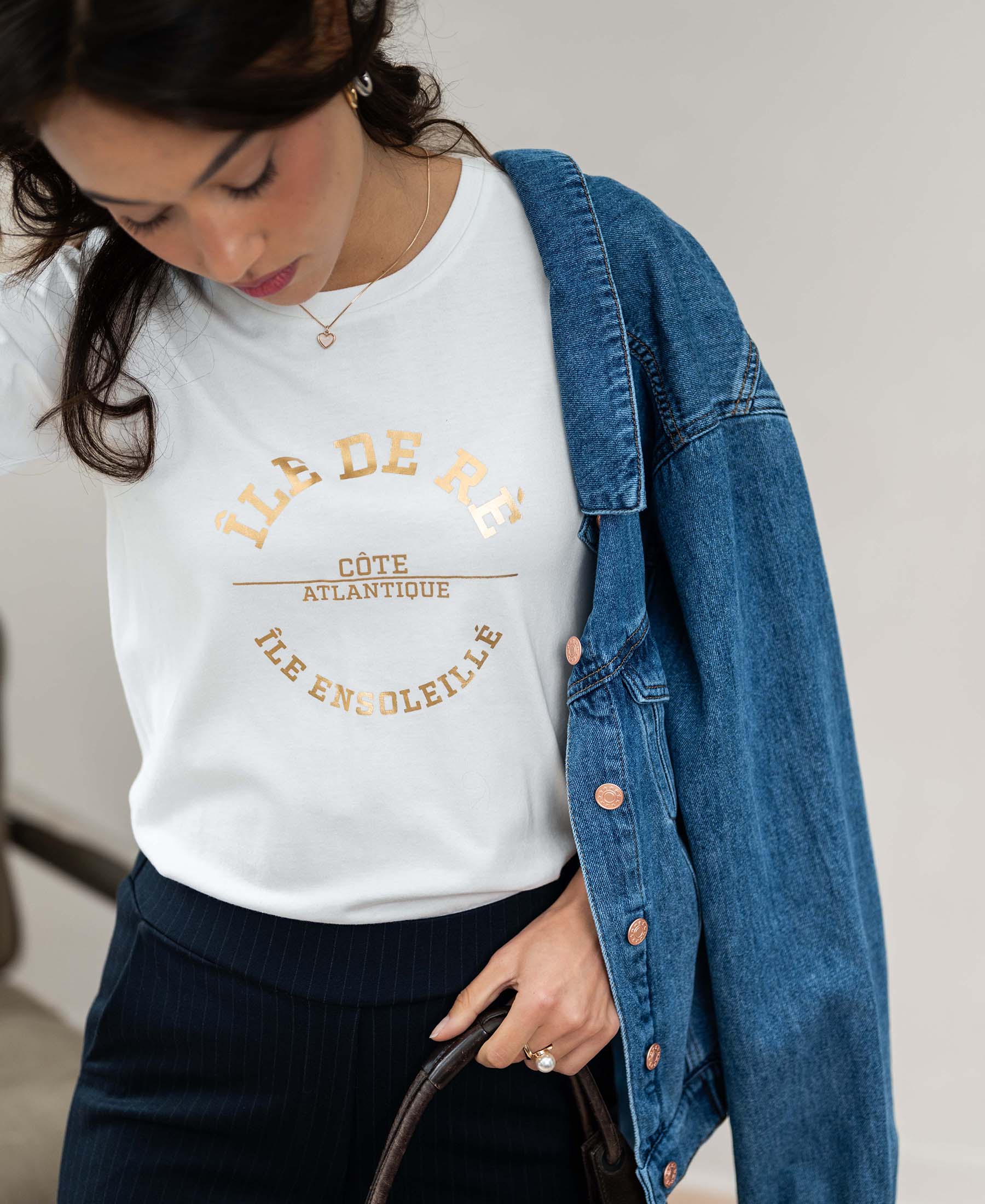 Wit T-shirt Il de Re | PLEIN PUBLIQUE